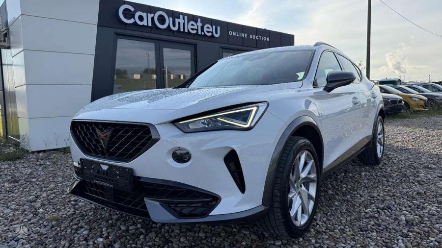 Белый Cupra Formentor 2023 в Вильнюс, объемом двигателя 1.50 л и пробегом 127 тыс. км за 19239 €, фото 1 на AUTOMOTO.COM.LV