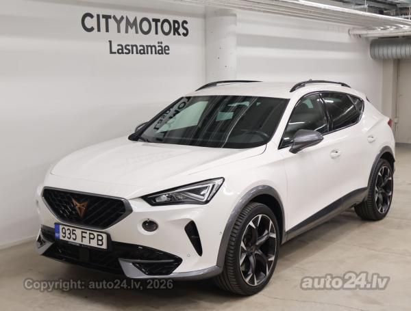 White Cupra Formentor 2021 in Tallinn, with an engine capacity of 2.00 L and mileage of 48 thousand km for 29900 €, photo 1 on AUTOMOTO.COM.LV