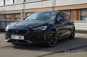 Black Cupra Leon 2022 in Riga, with an engine capacity of 2.00 L and mileage of 45 thousand km for 23900 €, photo  on AUTOMOTO.COM.LV