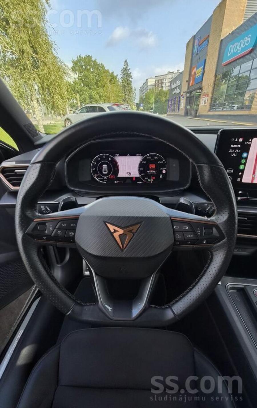Черный Cupra Leon 2022 в Рига, объемом двигателя 2.00 л и пробегом 45 тыс. км за 23900 €, фото 11 на AUTOMOTO.COM.LV