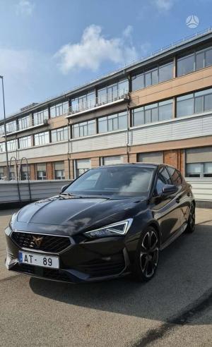 Black Cupra Leon 2022 in Riga, with an engine capacity of 1.98 L and mileage of 45 thousand km for 22900 €, photo  on AUTOMOTO.COM.LV