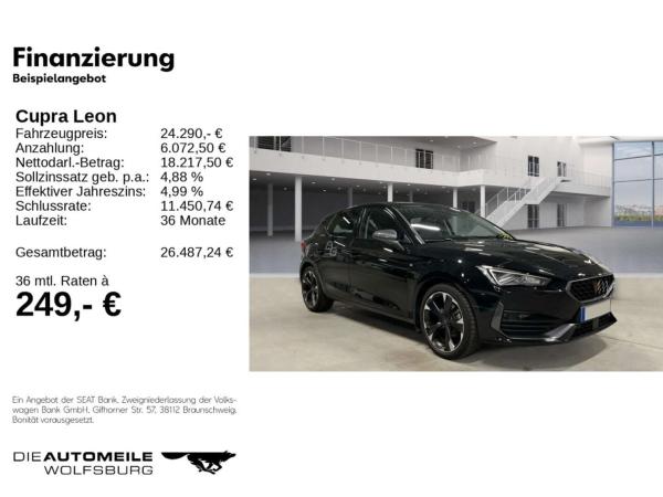 Черный Cupra Leon 2023 в Каунас, объемом двигателя 1.50 л и пробегом 28 тыс. км за 26925 €, фото 2 на AUTOMOTO.COM.LV