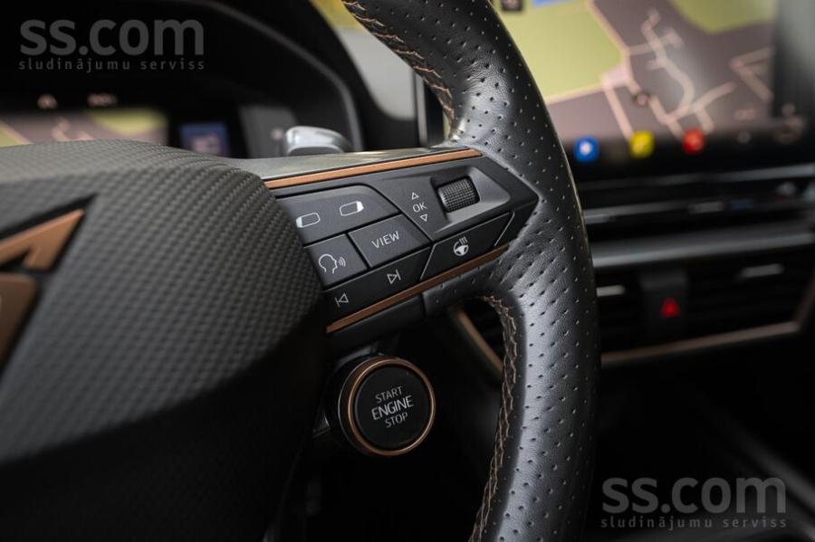 Black Cupra Leon 2022 in Jelgava, with an engine capacity of 1.40 L and mileage of 0 thousand km for 21000 €, photo 21 on AUTOMOTO.COM.LV
