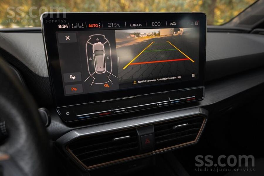 Black Cupra Leon 2022 in Jelgava, with an engine capacity of 1.40 L and mileage of 0 thousand km for 21000 €, photo 24 on AUTOMOTO.COM.LV