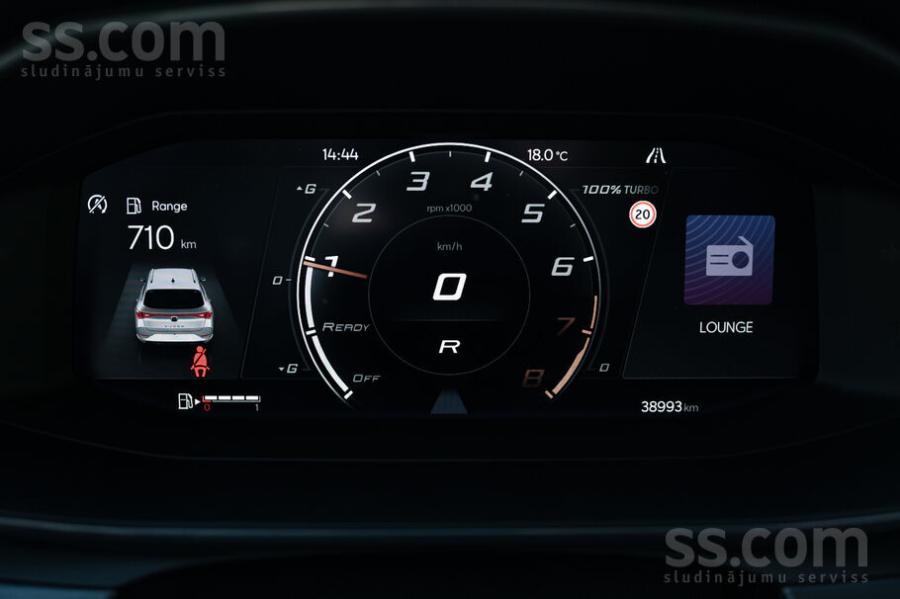 Black Cupra Leon 2023 in Riga, with an engine capacity of 1.50 L and mileage of 73 thousand km for 21950 €, photo 28 on AUTOMOTO.COM.LV