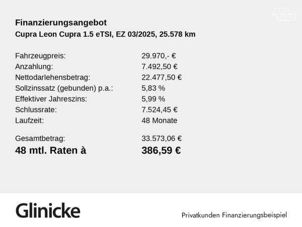 Черный Cupra Leon 2025 в Каунас, объемом двигателя 1.50 л и пробегом 26 тыс. км за 33187 €, фото 2 на AUTOMOTO.COM.LV