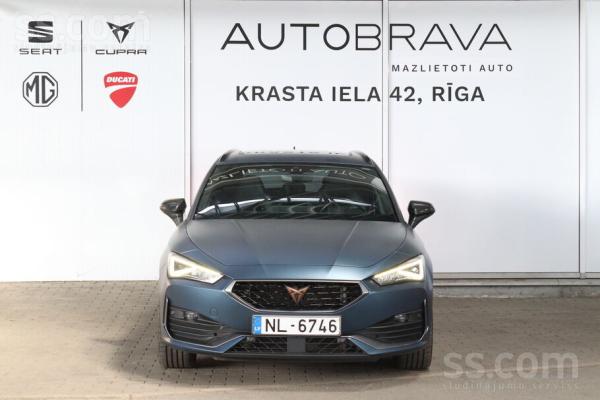 Синий Cupra Leon 2023 в Рига, объемом двигателя 2.00 л и пробегом 77 тыс. км за 24990 €, фото 2 на AUTOMOTO.COM.LV