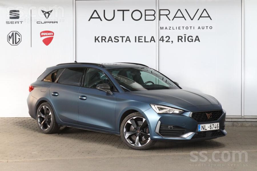 Blue Cupra Leon 2023 in Riga, with an engine capacity of 2.00 L and mileage of 77 thousand km for 24990 €, photo 4 on AUTOMOTO.COM.LV