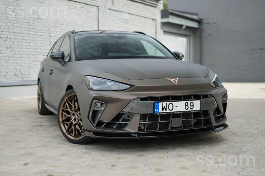 Brown Cupra Leon 2024 in Riga, with an engine capacity of 2.00 L and mileage of 29 thousand km for 34900 €, photo 1 on AUTOMOTO.COM.LV
