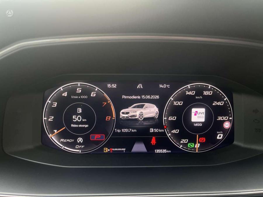 Pelēks Cupra Leon 2023 Viļņa, ar dzinēja tilpumu 1.50 L un nobraukumu 136 tūkst. km par 19450 €, foto 17 vietnē AUTOMOTO.COM.LV