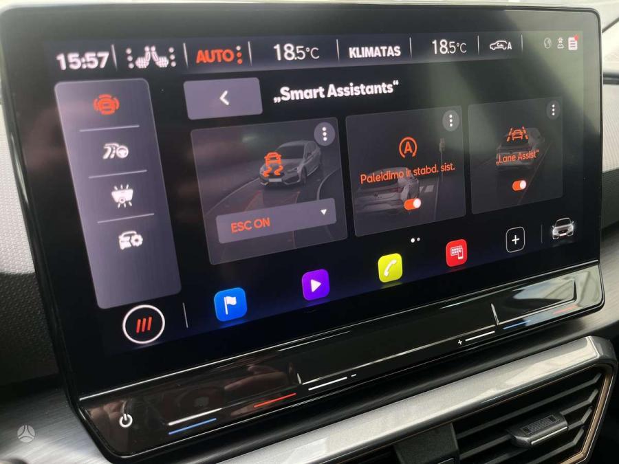 Pelēks Cupra Leon 2023 Viļņa, ar dzinēja tilpumu 1.50 L un nobraukumu 136 tūkst. km par 19450 €, foto 24 vietnē AUTOMOTO.COM.LV