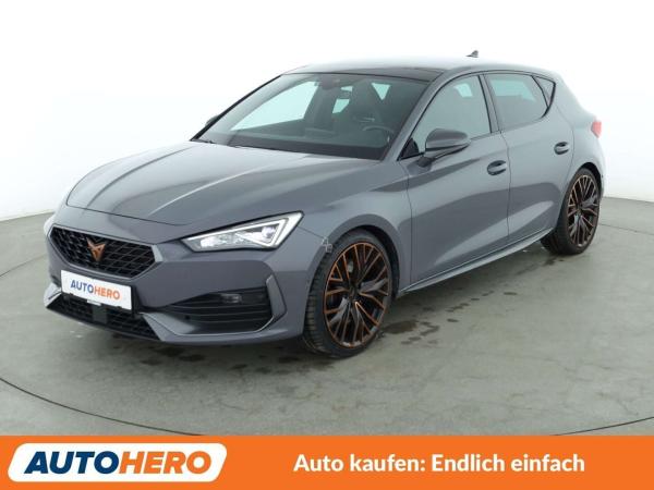 Grey Cupra Leon 2021 in Kaunas, with an engine capacity of 2.00 L and mileage of 62 thousand km for 31145 €, photo 1 on AUTOMOTO.COM.LV