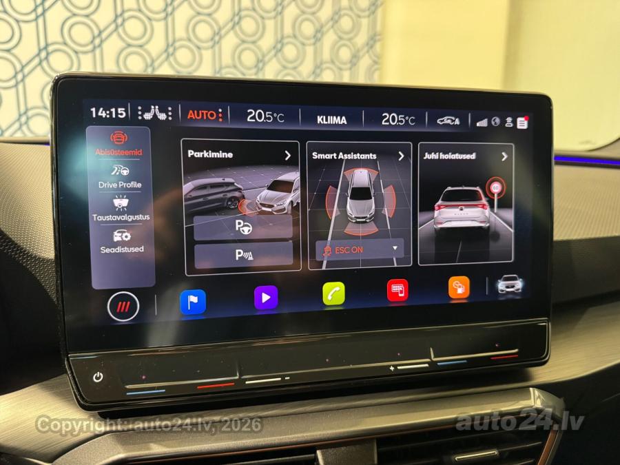 Серый Cupra Leon 2022 в Таллин, объемом двигателя 2.00 л и пробегом 27 тыс. км за 28900 €, фото 18 на AUTOMOTO.COM.LV