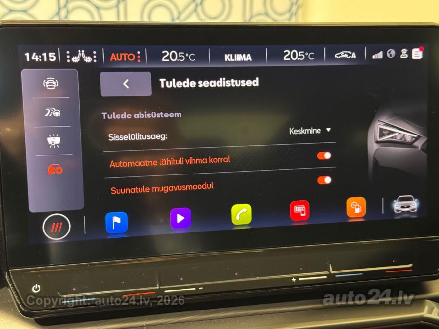 Серый Cupra Leon 2022 в Таллин, объемом двигателя 2.00 л и пробегом 27 тыс. км за 28900 €, фото 23 на AUTOMOTO.COM.LV
