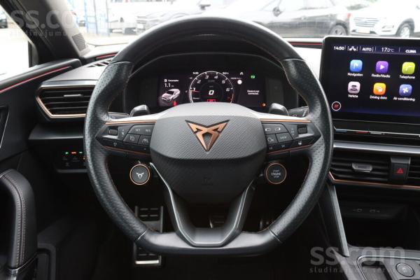 Grey Cupra Leon 2022 in Riga, with an engine capacity of 2.00 L and mileage of 51 thousand km for 26990 €, photo 11 on AUTOMOTO.COM.LV