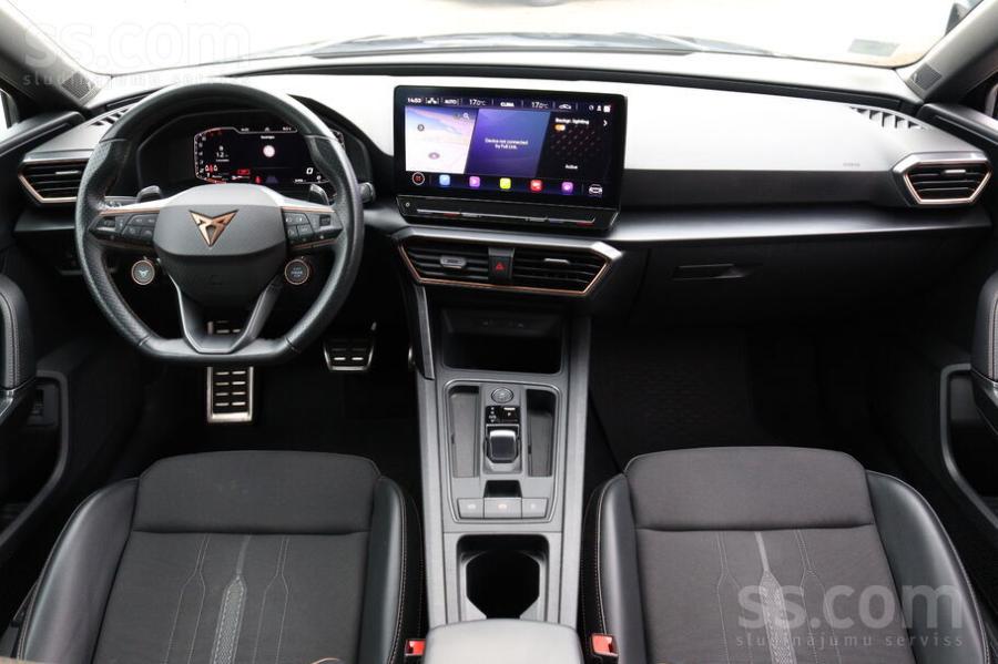 Grey Cupra Leon 2022 in Riga, with an engine capacity of 2.00 L and mileage of 51 thousand km for 26990 €, photo 29 on AUTOMOTO.COM.LV