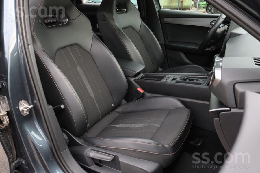 Grey Cupra Leon 2022 in Riga, with an engine capacity of 2.00 L and mileage of 51 thousand km for 26990 €, photo 32 on AUTOMOTO.COM.LV