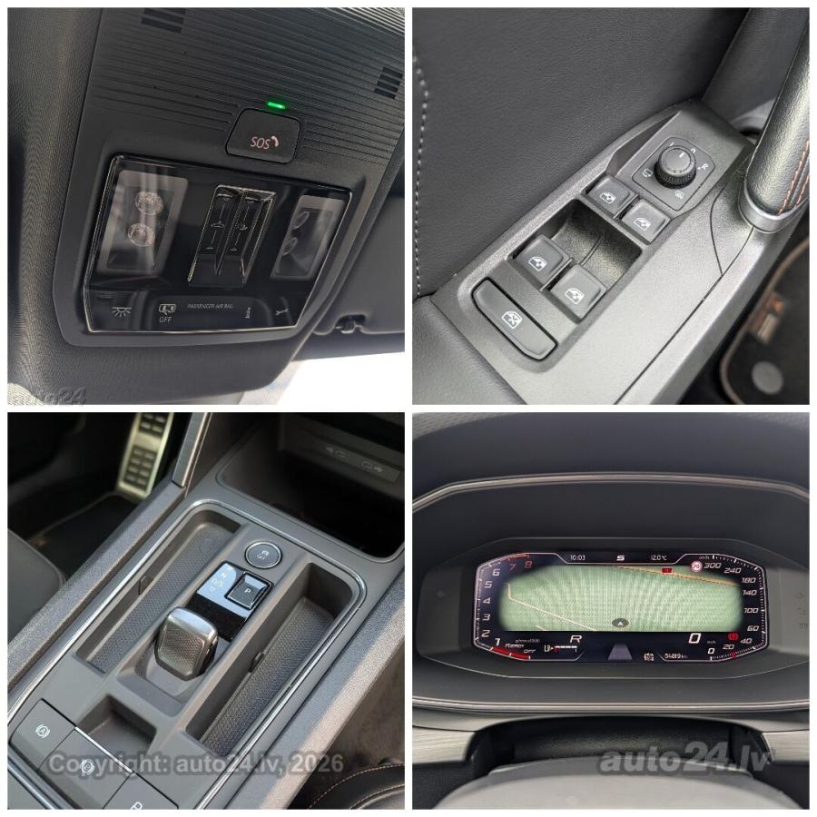 Grey Cupra Leon 2023 in Tallinn, with an engine capacity of 2.00 L and mileage of 55 thousand km for 28950 €, photo 15 on AUTOMOTO.COM.LV