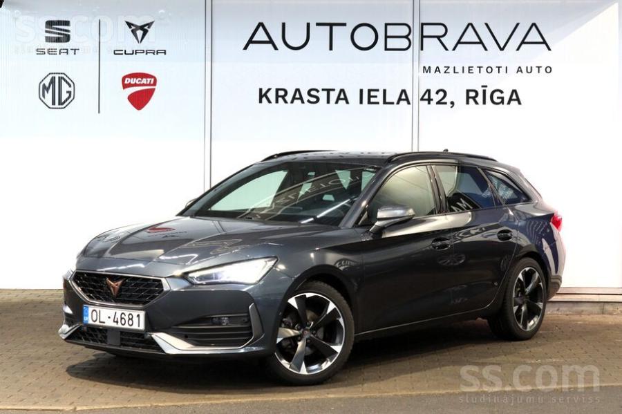 Серый Cupra Leon 2023 в Рига, объемом двигателя 1.50 л и пробегом 30 тыс. км за 24990 €, фото 1 на AUTOMOTO.COM.LV