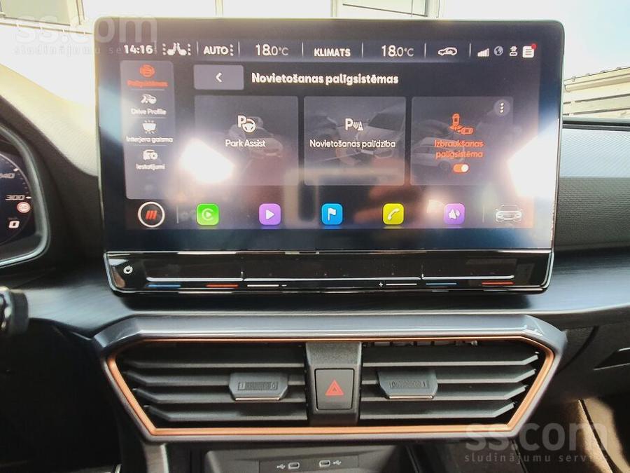 Pelēks Cupra Leon 2023 Rīga, ar dzinēja tilpumu 2.00 L un nobraukumu 41 tūkst. km par 27900 €, foto 24 vietnē AUTOMOTO.COM.LV