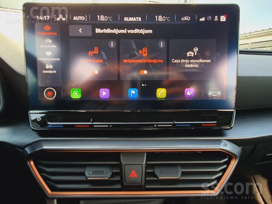 Pelēks Cupra Leon 2023 Rīga, ar dzinēja tilpumu 2.00 L un nobraukumu 41 tūkst. km par 27900 €, foto 26 vietnē AUTOMOTO.COM.LV