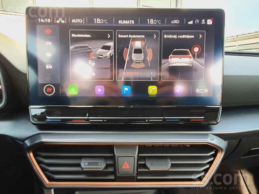 Pelēks Cupra Leon 2023 Rīga, ar dzinēja tilpumu 2.00 L un nobraukumu 42 tūkst. km par 27900 €, foto 23 vietnē AUTOMOTO.COM.LV