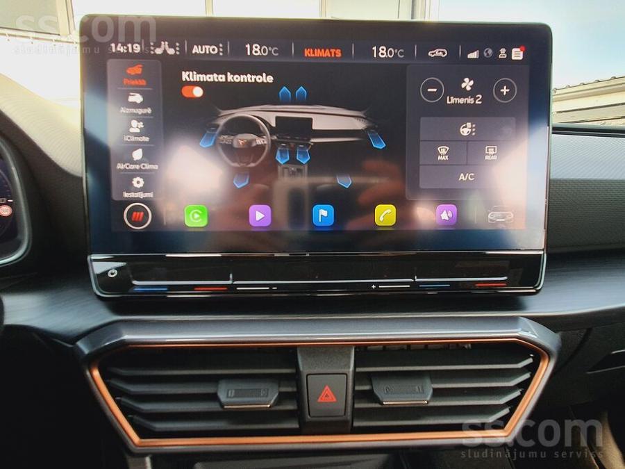Pelēks Cupra Leon 2023 Rīga, ar dzinēja tilpumu 2.00 L un nobraukumu 42 tūkst. km par 27900 €, foto 30 vietnē AUTOMOTO.COM.LV