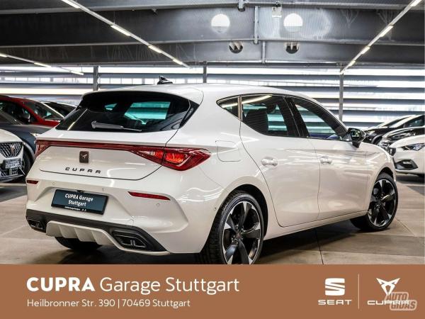 White Cupra Leon 2022 in Kaunas, with an engine capacity of 1.50 L and mileage of 29 thousand km for 27804 €, photo 3 on AUTOMOTO.COM.LV