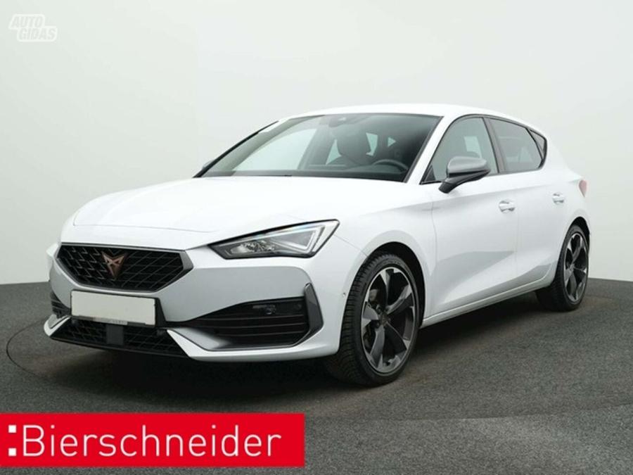 White Cupra Leon 2024 in Kaunas, with an engine capacity of 1.50 L and mileage of 14 thousand km for 29609 €, photo 1 on AUTOMOTO.COM.LV