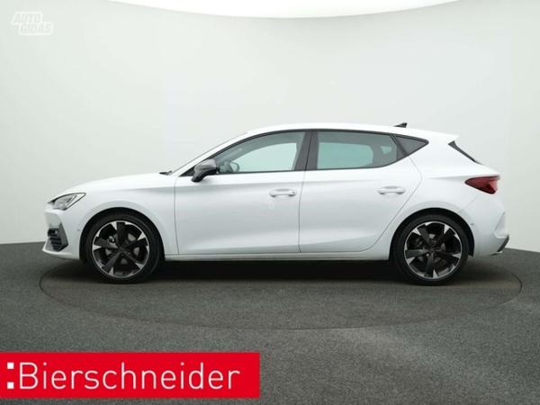 White Cupra Leon 2024 in Kaunas, with an engine capacity of 1.50 L and mileage of 14 thousand km for 29609 €, photo 2 on AUTOMOTO.COM.LV