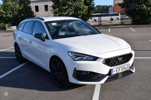 White Cupra Leon 2021 in Utena, with an engine capacity of 1.40 L and mileage of 195 thousand km for 13700 €, photo  on AUTOMOTO.COM.LV