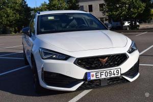 White Cupra Leon 2021 in Utena, with an engine capacity of 1.40 L and mileage of 195 thousand km for 13700 €, photo 4 on AUTOMOTO.COM.LV