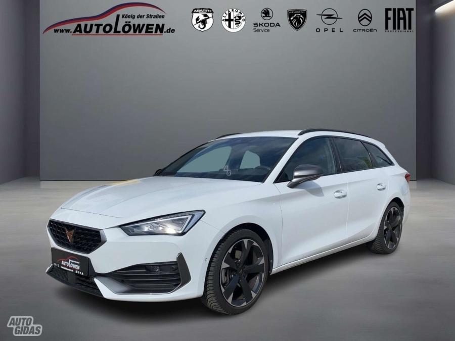 White Cupra Leon 2024 in Kaunas, with an engine capacity of 2.00 L and mileage of 12 thousand km for 32679 €, photo 1 on AUTOMOTO.COM.LV