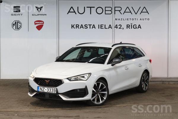 Balts Cupra Leon 2024 Rīga, ar dzinēja tilpumu 1.50 L un nobraukumu 50 tūkst. km par 23990 €, foto  vietnē AUTOMOTO.COM.LV