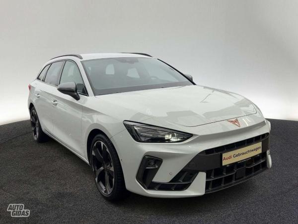 White Cupra Leon 2025 in Kaunas, with an engine capacity of 1.50 L and mileage of 27 thousand km for 33167 €, photo 5 on AUTOMOTO.COM.LV