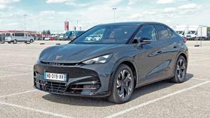 Pelēks Cupra Tavascan 2025 Viļņa, ar dzinēja tilpumu 0.00 L un nobraukumu 8 tūkst. km par 40700 €, foto  vietnē AUTOMOTO.COM.LV