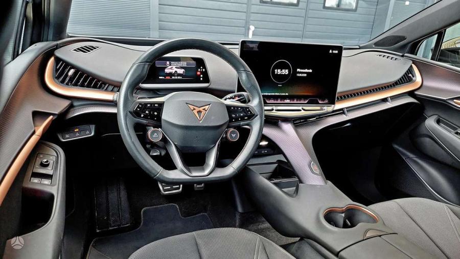 Pelēks Cupra Tavascan 2025 Viļņa, ar dzinēja tilpumu 0.00 L un nobraukumu 8 tūkst. km par 40700 €, foto 15 vietnē AUTOMOTO.COM.LV