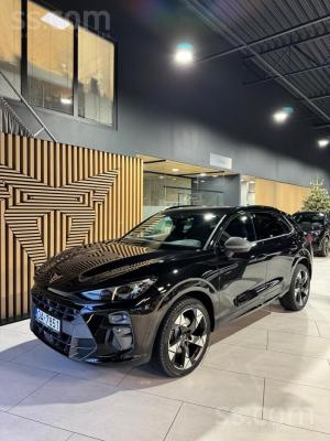 Black Cupra Terramar 2024 in Riga, with an engine capacity of 2.00 L and mileage of 16 thousand km for 37000 €, photo  on AUTOMOTO.COM.LV