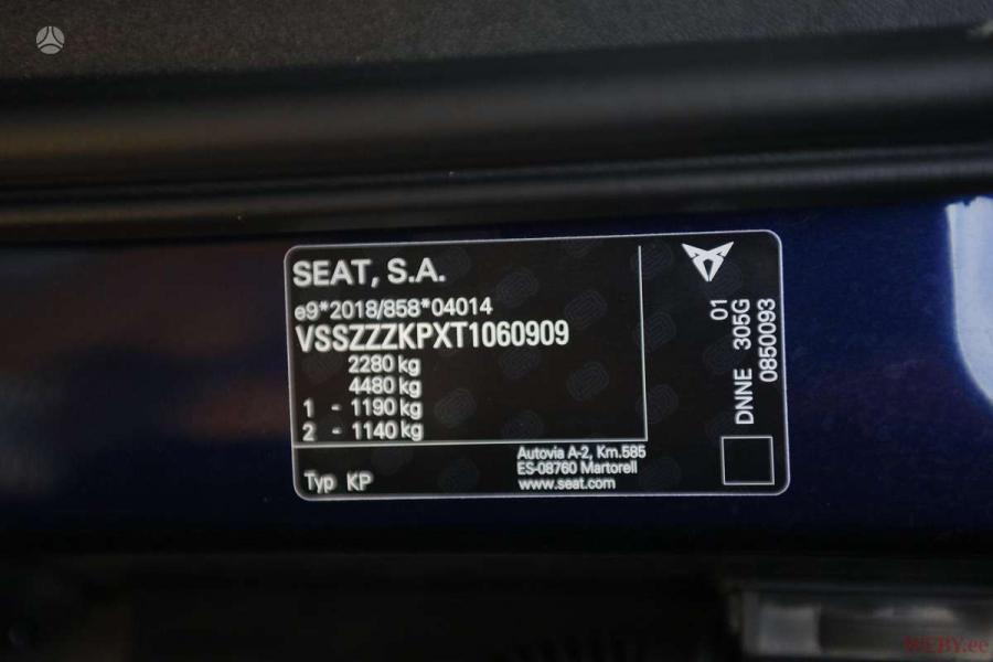 Blue Cupra Terramar 2026 in Tallinn, with an engine capacity of 1.98 L and mileage of 3 thousand km for 12800 €, photo 32 on AUTOMOTO.COM.LV