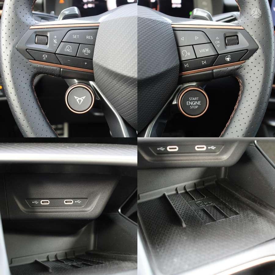 Grey Cupra Terramar 2024 in Vilnius, with an engine capacity of 1.50 L and mileage of 14 thousand km for 34750 €, photo 11 on AUTOMOTO.COM.LV