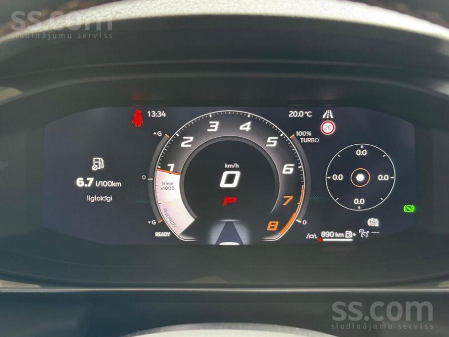 Grey Cupra Terramar 2025 in Riga, with an engine capacity of 1.50 L and mileage of 10 thousand km for 34700 €, photo 15 on AUTOMOTO.COM.LV