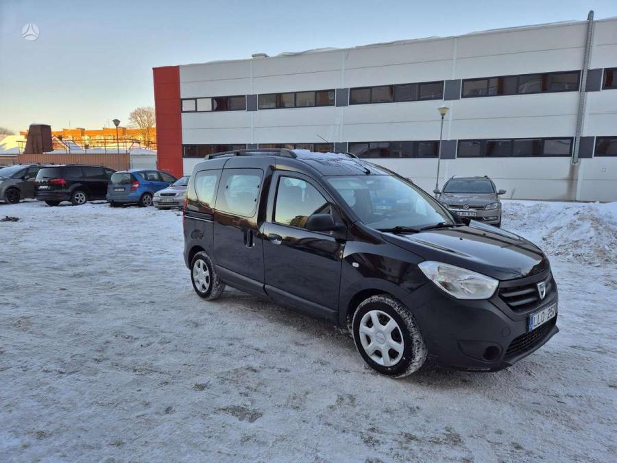 Black Dacia Dokker 2013 in Klaipeda, with an engine capacity of 1.20 L and mileage of 197 thousand km for 3300 €, photo 1 on AUTOMOTO.COM.LV