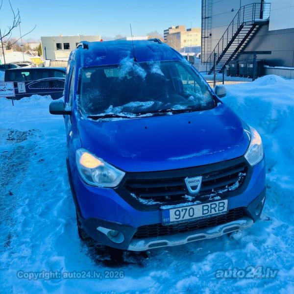 Blue Dacia Dokker 2016 in Tallinn, with an engine capacity of 1.50 L and mileage of 212 thousand km for 4560 €, photo 1 on AUTOMOTO.COM.LV