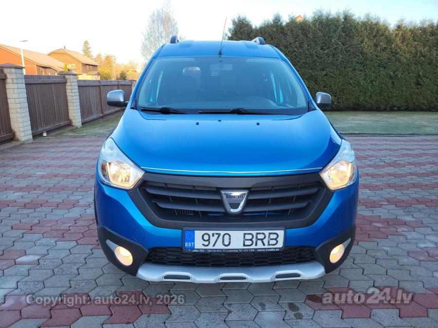 Blue Dacia Dokker 2016 in Tallinn, with an engine capacity of 1.50 L and mileage of 212 thousand km for 4999 €, photo 17 on AUTOMOTO.COM.LV