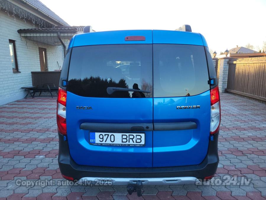Blue Dacia Dokker 2016 in Tallinn, with an engine capacity of 1.50 L and mileage of 212 thousand km for 4999 €, photo 18 on AUTOMOTO.COM.LV