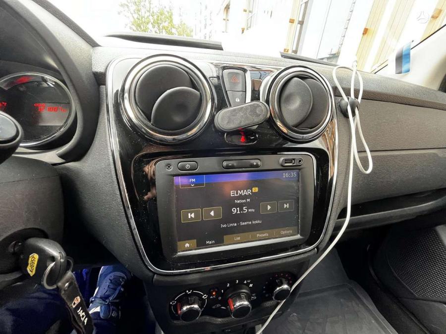 Blue Dacia Dokker 2016 in Tallinn, with an engine capacity of 1.46 L and mileage of 122 thousand km for 5490 €, photo 12 on AUTOMOTO.COM.LV