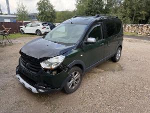 Green Dacia Dokker 2017 in Kaunas, with an engine capacity of 1.20 L and mileage of 115 thousand km for 2350 €, photo  on AUTOMOTO.COM.LV