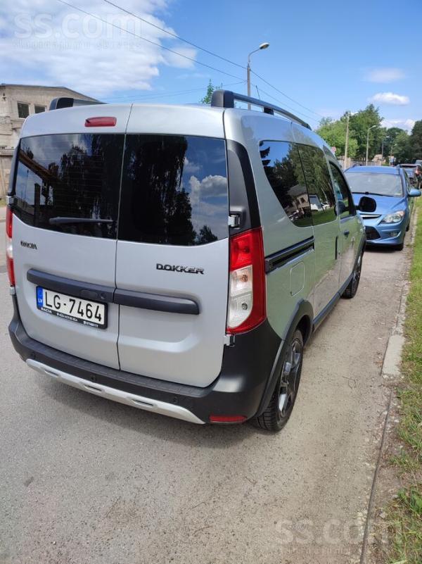 Pelēks Dacia Dokker 2018 Rīga, ar dzinēja tilpumu 1.50 L un nobraukumu 192 tūkst. km par 6700 €, foto 3 vietnē AUTOMOTO.COM.LV