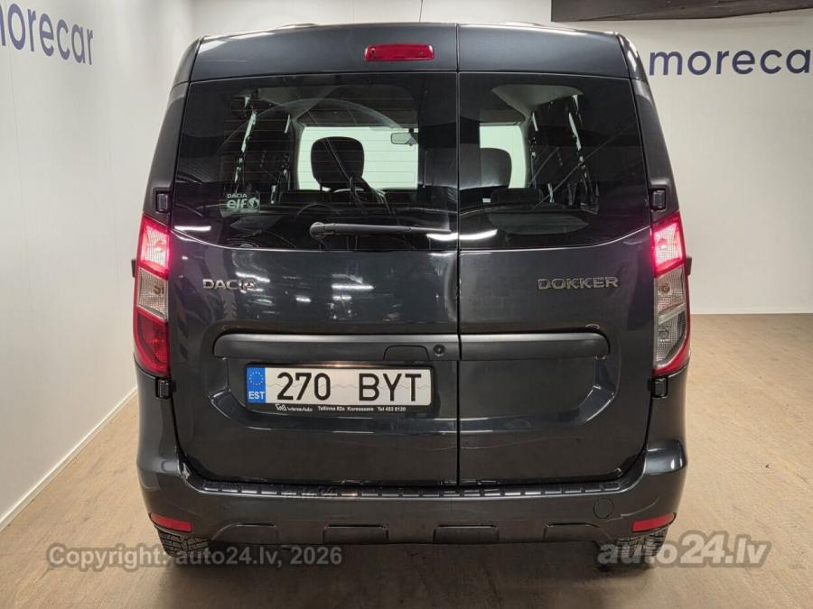Grey Dacia Dokker 2019 in Tallinn, with an engine capacity of 1.60 L and mileage of 126 thousand km for 6900 €, photo 4 on AUTOMOTO.COM.LV