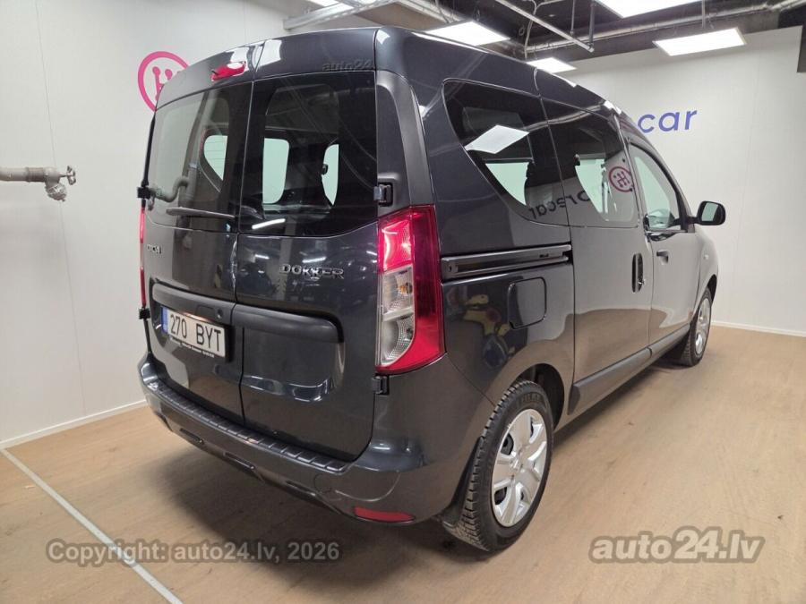 Grey Dacia Dokker 2019 in Tallinn, with an engine capacity of 1.60 L and mileage of 126 thousand km for 6900 €, photo 5 on AUTOMOTO.COM.LV